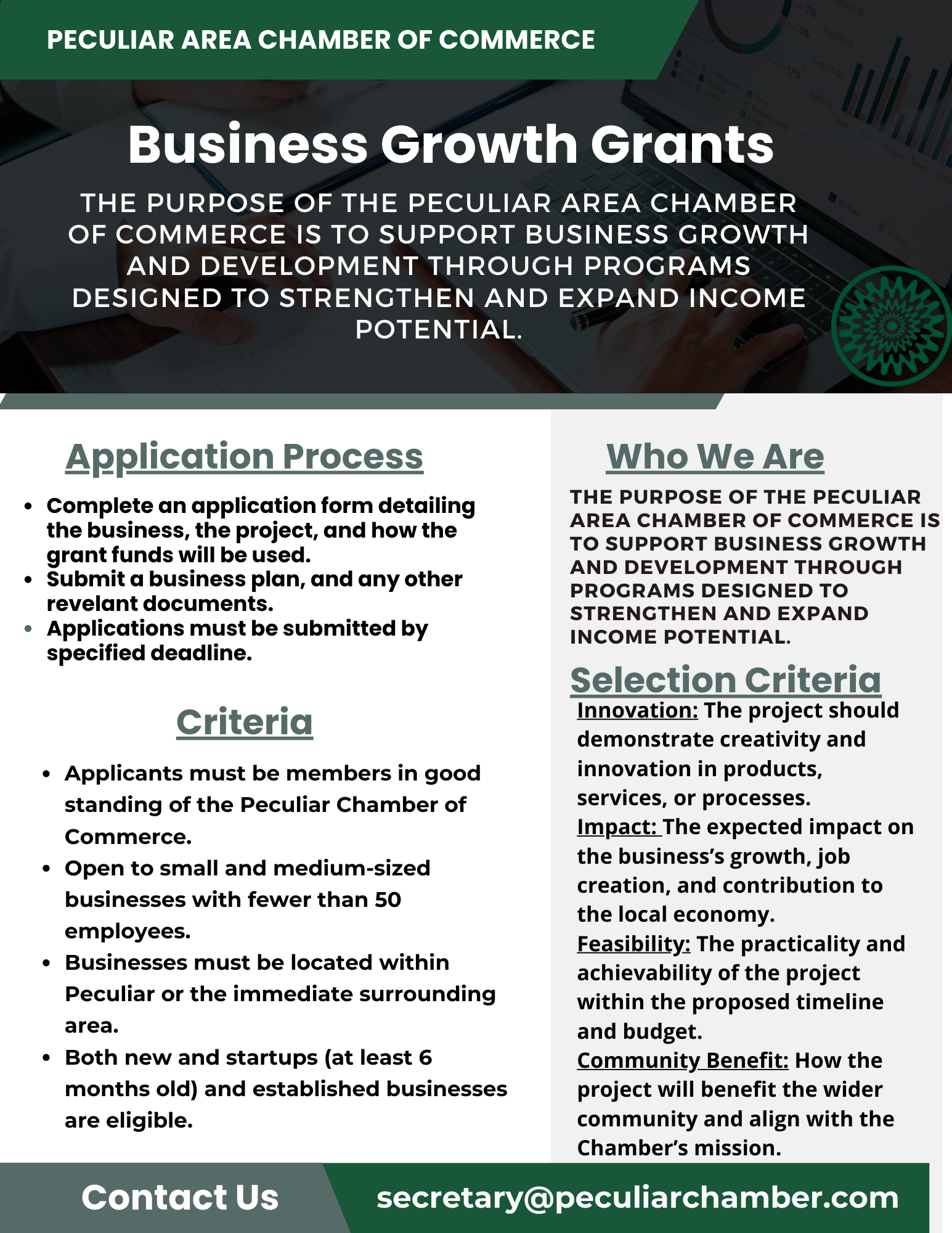 Small Business Growth Grant - Peculiar Area Chamber of Commerce