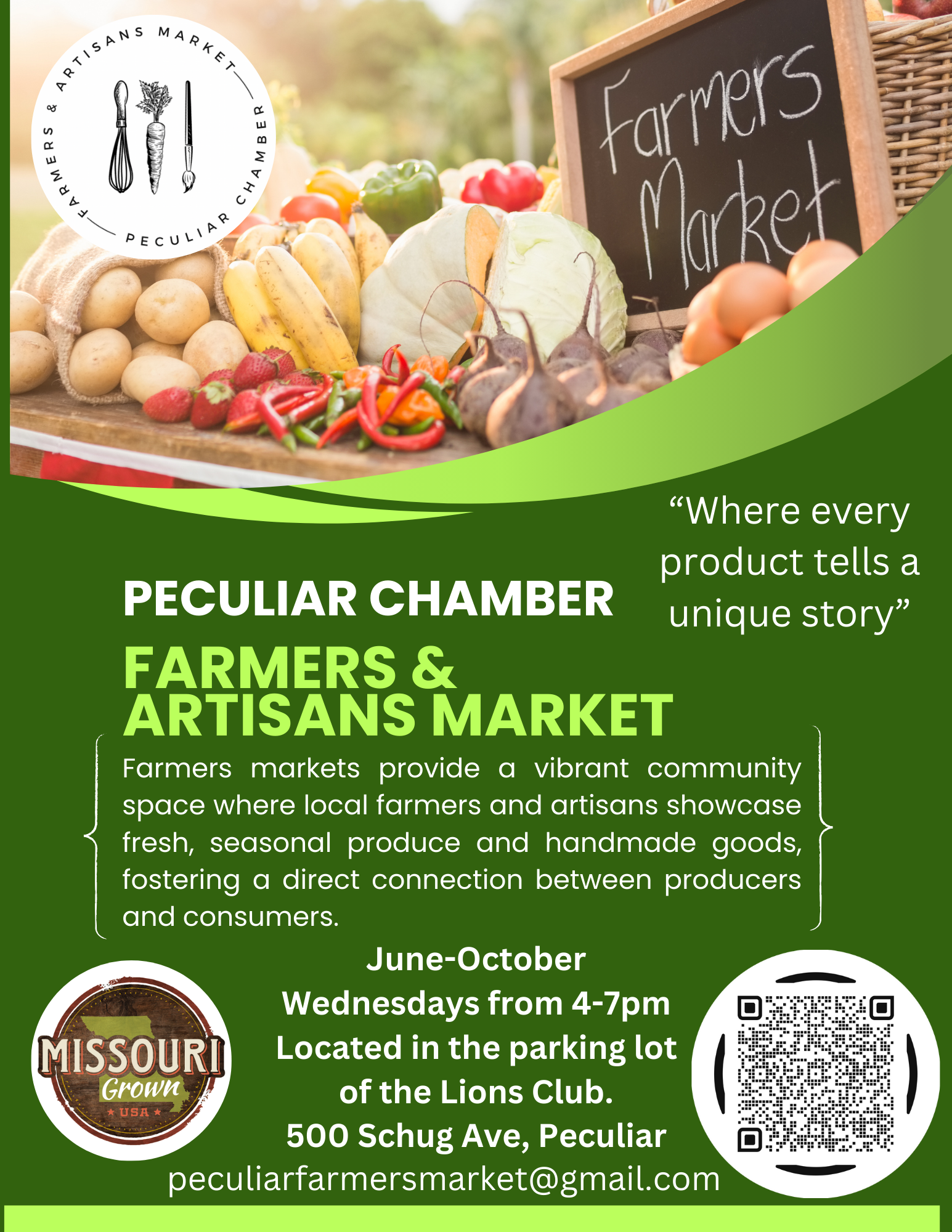 Farmers & Artisans Market - Peculiar Area Chamber of Commerce