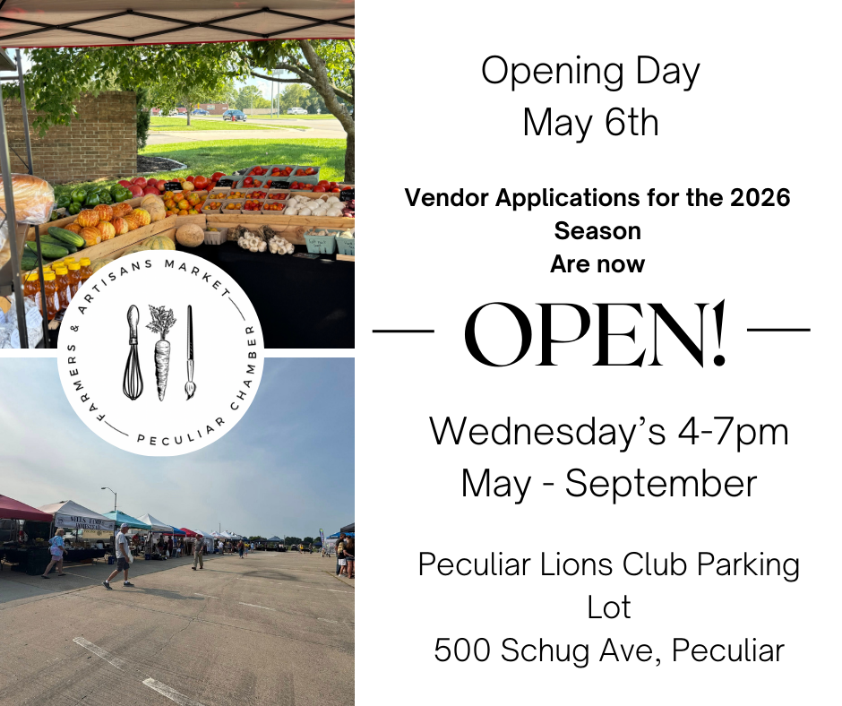 Farmers & Artisans Market - Peculiar Area Chamber of Commerce